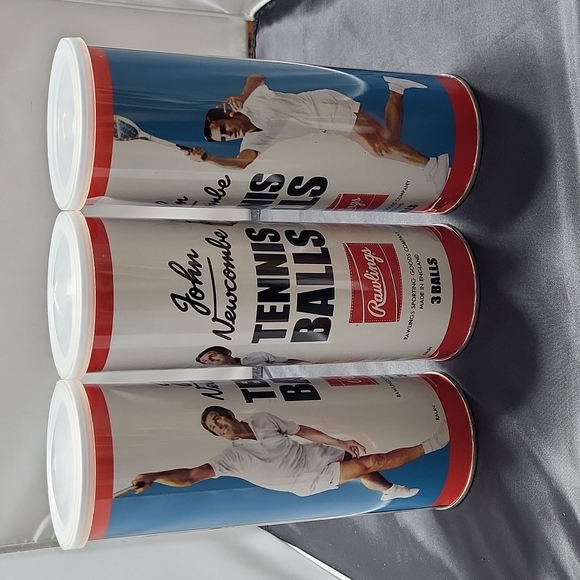 Rawlings | Other | Vintage Lot Of 3 Rawlings John Newcombe Tennis Balls ...